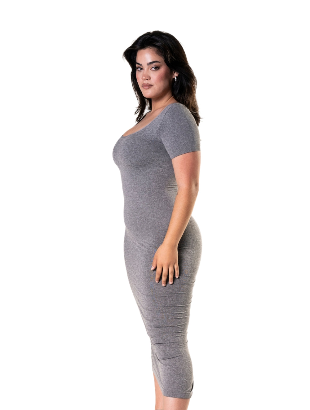 Midi Shaper Dress with U-Back | Buy Online | HeyShape
