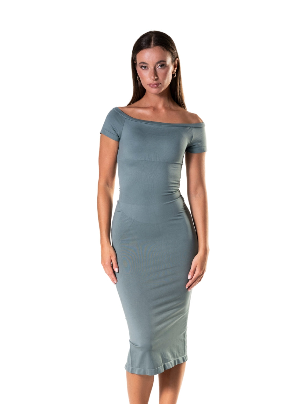 Off-Shoulder Split Dress | Sculpting Dress Buy Online | HeyShape