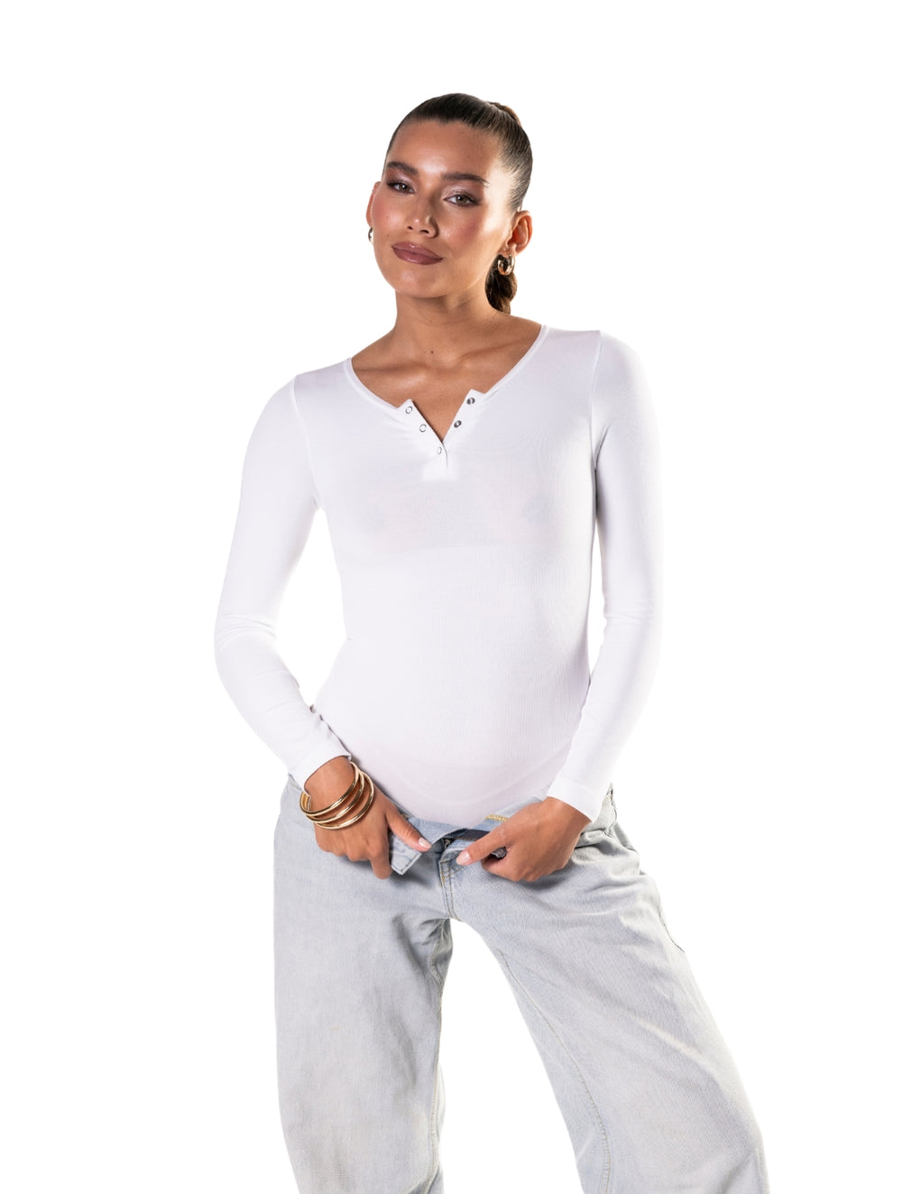 Seamless Thong Bodysuit | Long Sleeve Buy Online | HeyShape