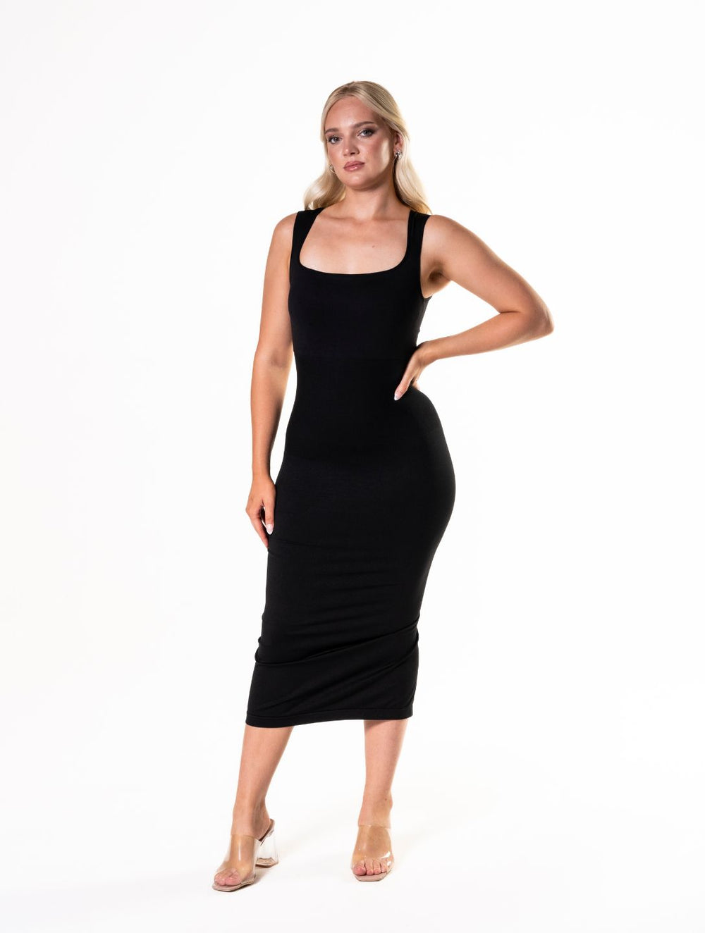 Square Neck Shapewear Dress | HeyShape